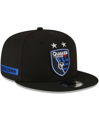 Men's New Era Black San Jose Earthquakes Jersey Hook 9FIFTY Snapback ...