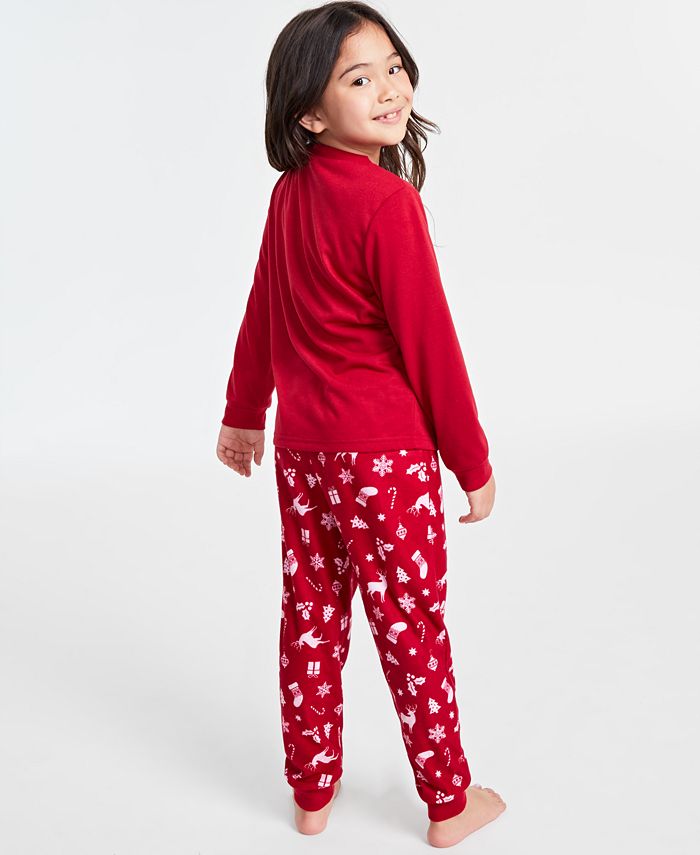 Family Pajamas Matching Toddler, Little & Big Kids Mix It Merry ...