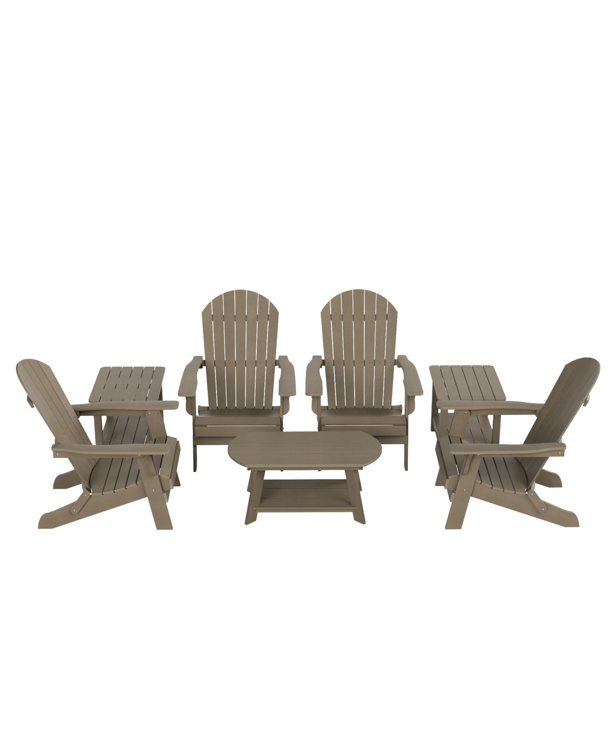 Click here for WestinTrends 7-Piece Outdoor Folding Adirondack Ch... prices