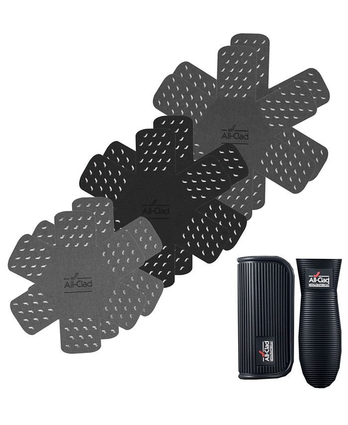 All-Clad Silicone 8 Piece Cookware Protectors Silicone Grip Set - Macy's