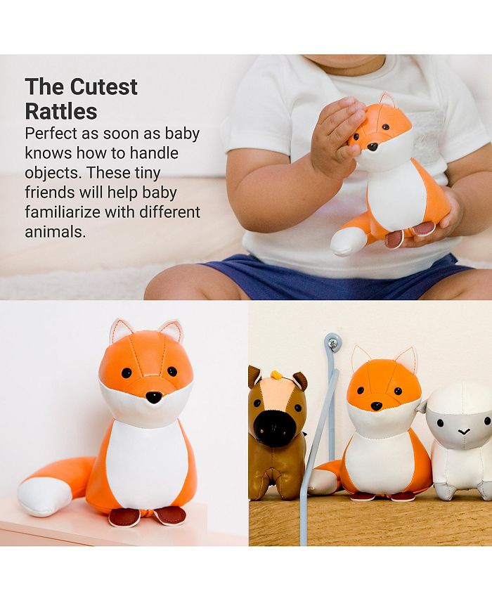 Little Big Friends Richard The Tiny Fox Rattle - Macy's