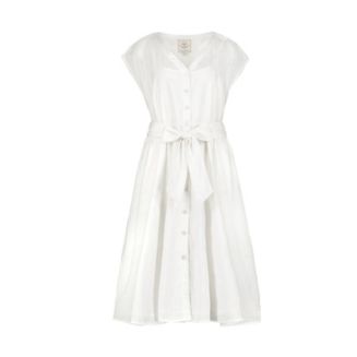 Hope & Henry Women's Organic Cotton Button Front Eyelet Dress - Macy's