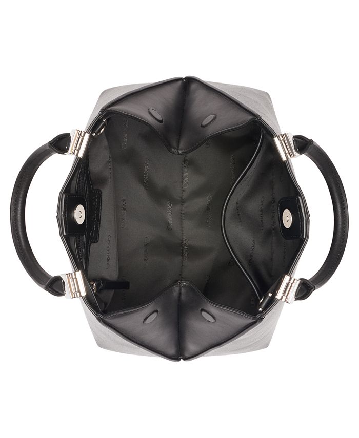 Calvin Klein Granite Convertible Satchel With Magnetic Snap Macys