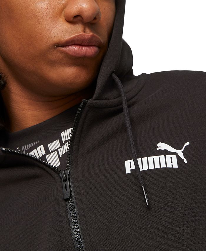 Puma Men's Ess Camouflage Taped Logo-Print Full-Zip Fleece Hoodie - Macy's