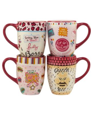 Certified International Lolita Lady Boss 4 Piece Mug - Macy's