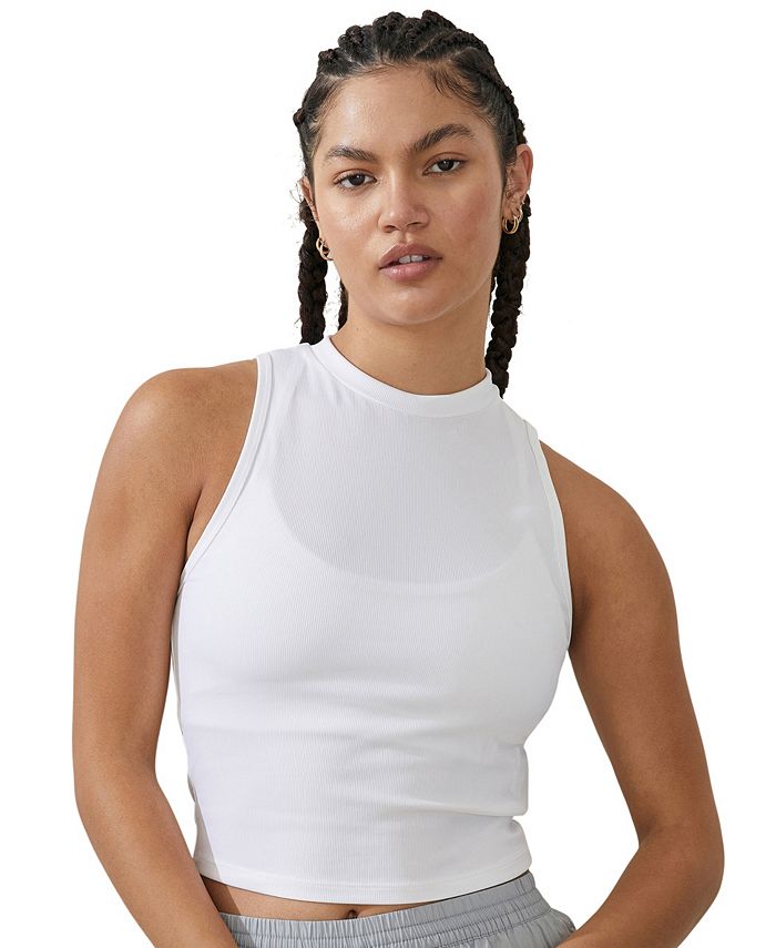 Cotton On Womens Rib Mock Neck Tank Top Macys