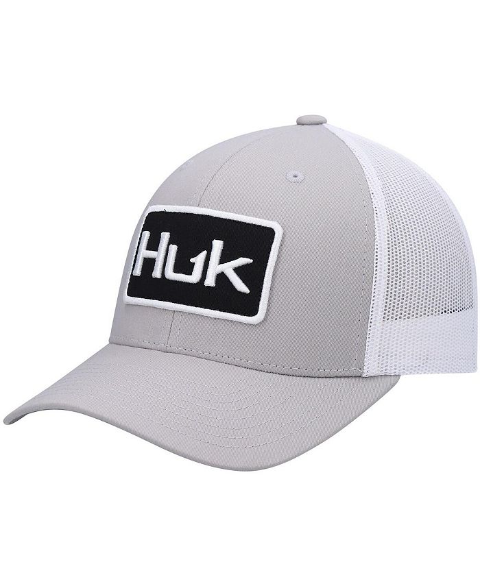 Huk Men's Gray Solid Trucker Snapback Hat - Macy's