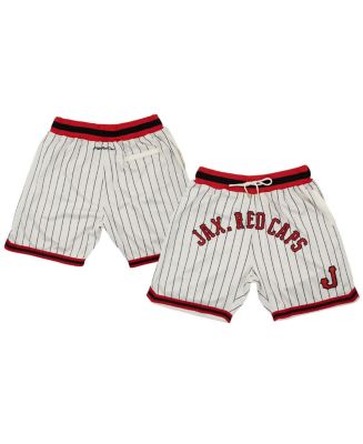 Men's Rings & Crwns Cream Jacksonville Red Caps Replica Mesh Shorts ...