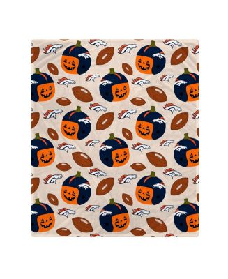 Denver Broncos 60" x 70" Pumpkin Helmet Corral Fleece Blanket - Macy's