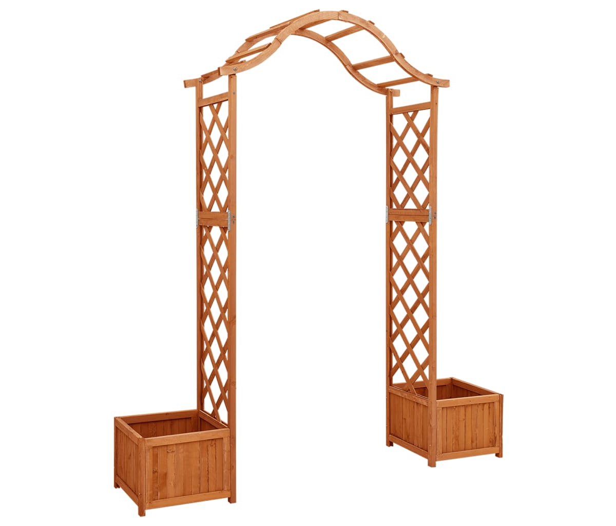 Click here for Garden Pergola with Planter Solid Firewood - Brown prices