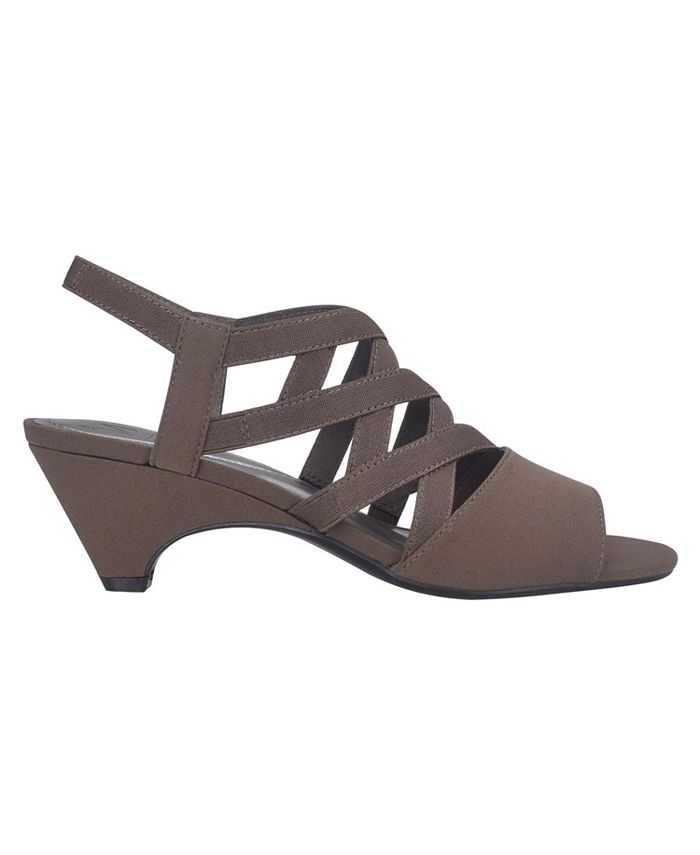 Impo Women's Eduvina Memory Foam Stretch Dress Sandals - Macy's