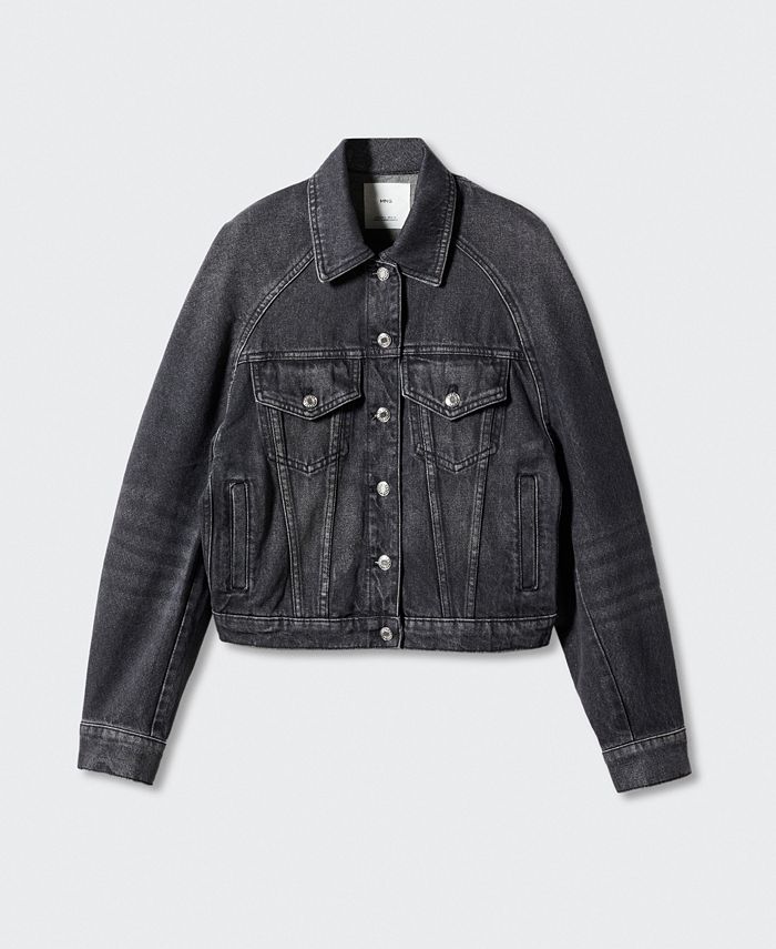 MANGO Women's Oversize Denim Jacket - Macy's