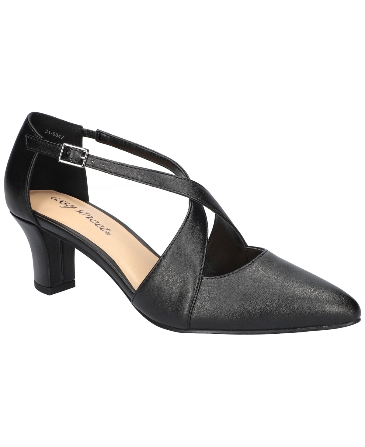Click here for Easy Street Womens Elegance Cross Strap Front Pump... prices