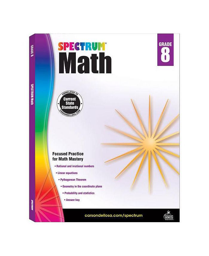 Barnes & Noble Spectrum Math Workbook, Grade 8 by Spectrum Compiler ...