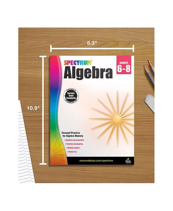 Barnes & Noble Spectrum Algebra, Grades 6-8 by Spectrum Compiler - Macy's