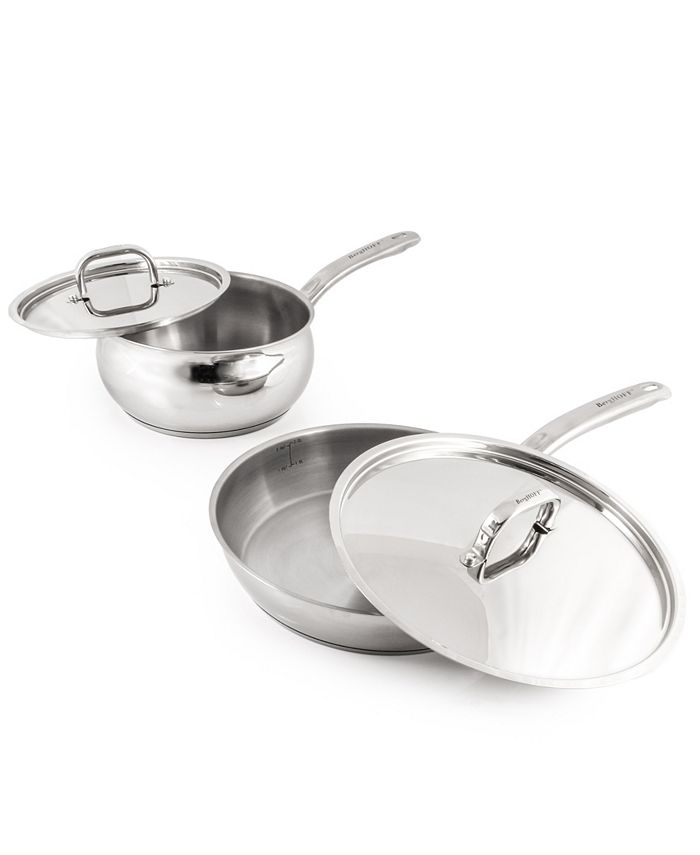 BergHOFF Belly 18/10 Stainless Steel 4 Piece Cookware Set - Macy's