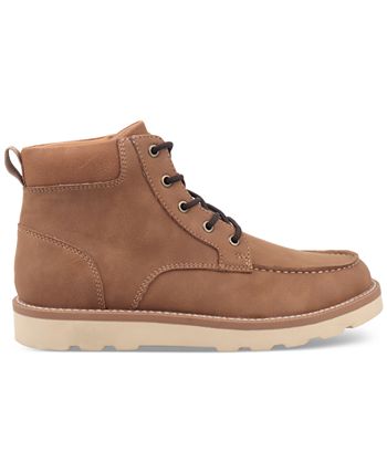 Club Room Men's Clifton Lace-Up Moc-Toe Boots, Created for Macy's - Macy's