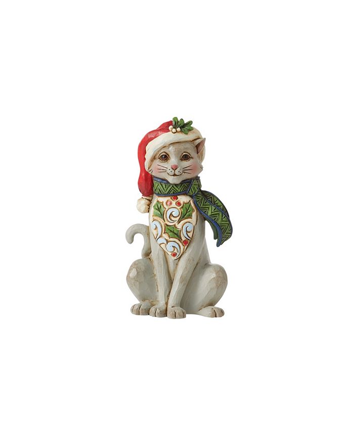 Jim Shore Mini Christmas Cat Figurine - Macy's