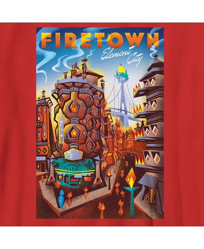 Disney Pixar Boy's Elemental Firetown Poster Child T-Shirt - Macy's