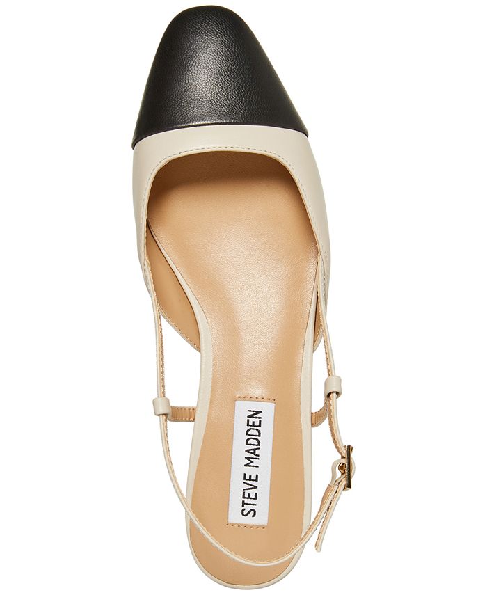 Steve Madden Women's Belinda Cap-Toe Slingback Flats - Macy's