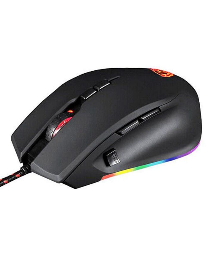 BatteryJack Up to 5000 DPI RGB Spectrum Backlit Ergonomic Wired Gaming ...