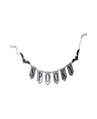 7' Metal Spooky Halloween Bat Banner - Macy's