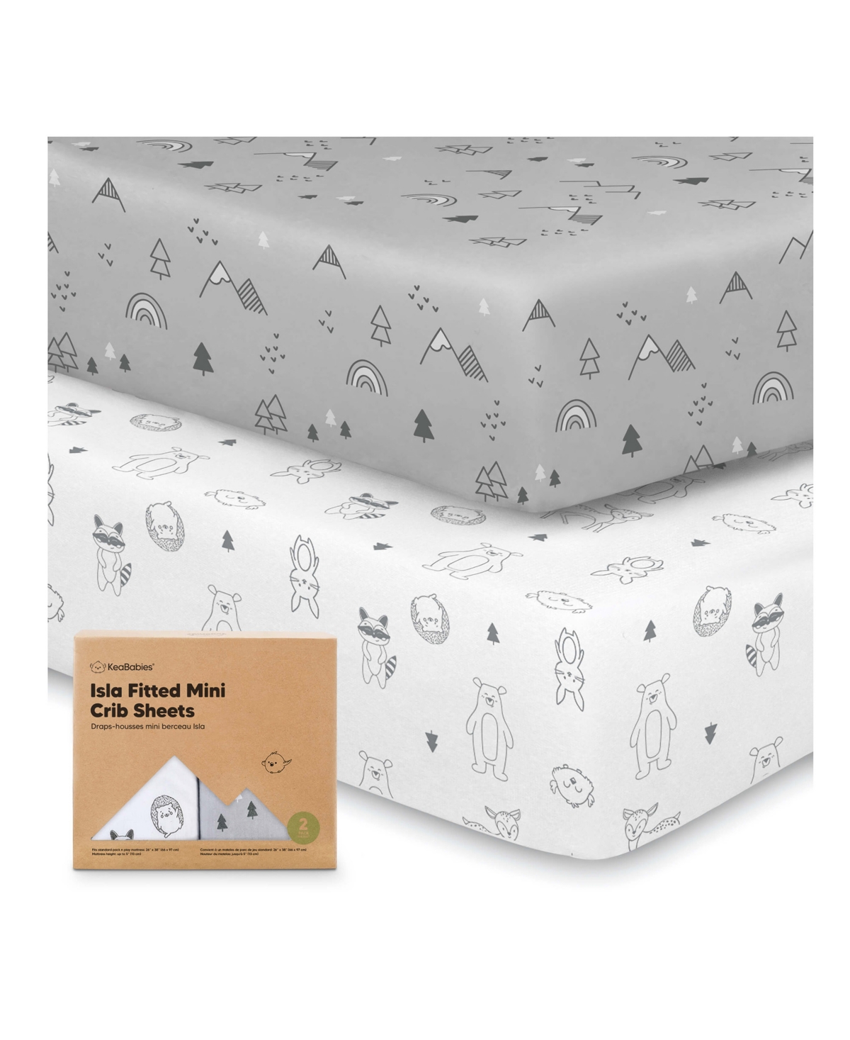 Click here for KeaBabies 2-Pack Mini Crib Sheets  Pack and Play S... prices