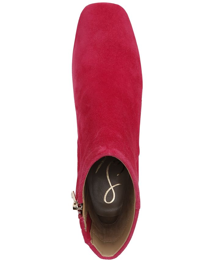 Sam Edelman Women's Codie Square-Toe Flared-Heel Booties - Macy's