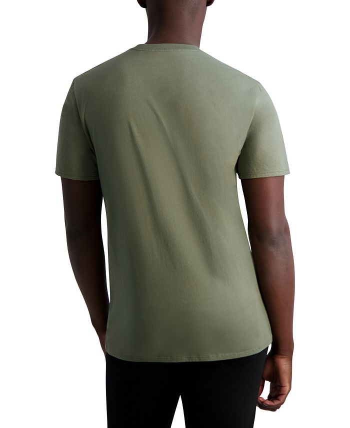 KARL LAGERFELD PARIS Men's Textured Kocktail Karl T-shirt - Macy's