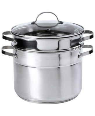 Denmark Unlimited Stainless Steel 3 Piece 8 Quart Multi-Cooker Set - Macy's