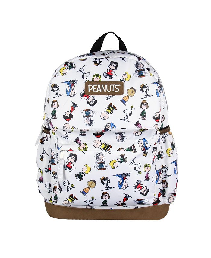Peanuts Snoopy Charlie Brown Sally Linus Cute School Travel Backpack ...