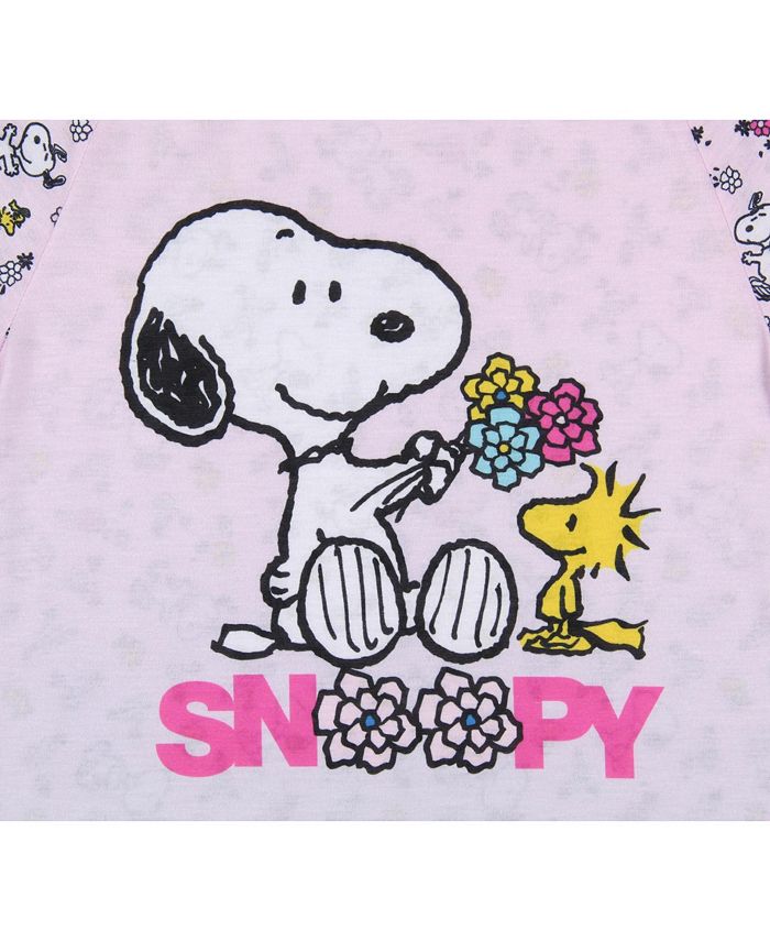 Peanuts Girls Snoopy Woodstock Flowers Friends Pajama Nightgown - Macy's