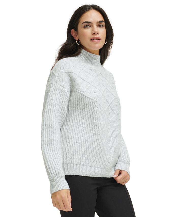 Calvin Klein Women's Popcorn Stitch Sweter - Macy's