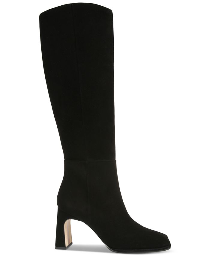 Sam Edelman Women's Issabel Square-Toe Sculpted-Heel Boots - Macy's