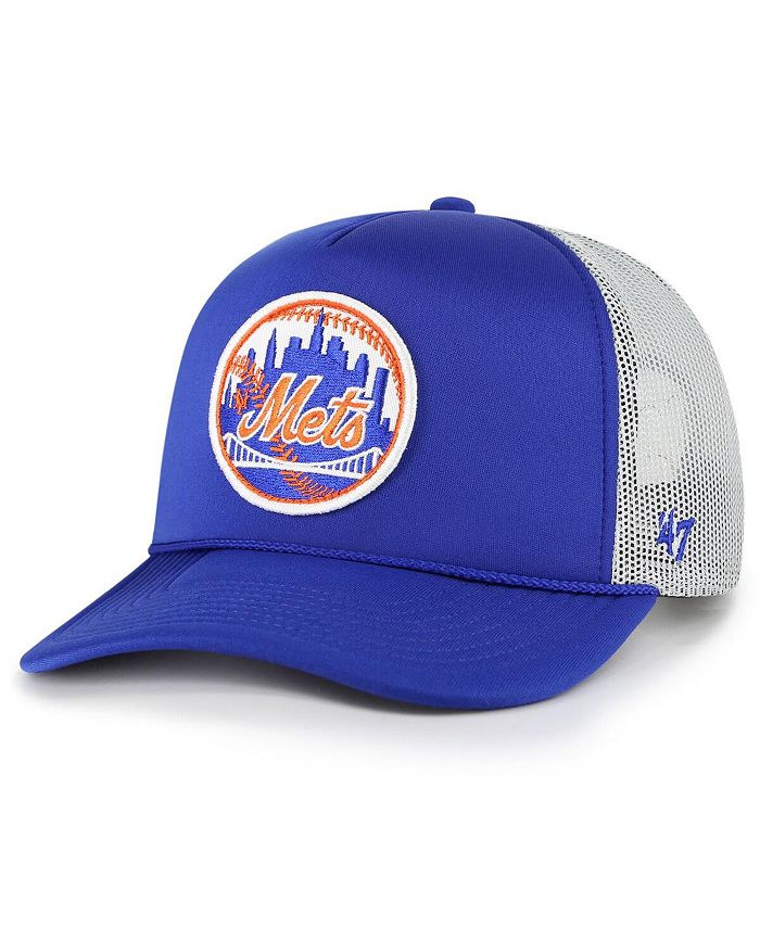 '47 Brand Men's Royal New York Mets Foam Logo Trucker Snapback Hat - Macy's