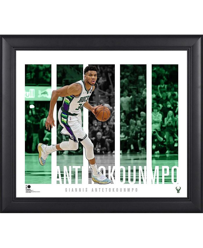 Fanatics Authentic Giannis Antetokounmpo Milwaukee Bucks 15" x 17 ...