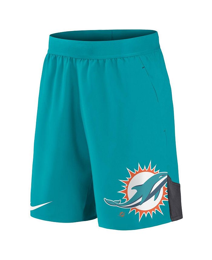 Nike Men's Aqua Miami Dolphins Stretch Performance Shorts - Macy's