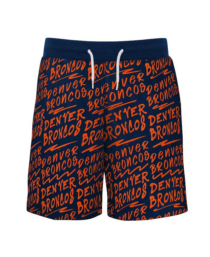 Outerstuff Big Boys Navy Denver Broncos Super French Terry Shorts - Macy's