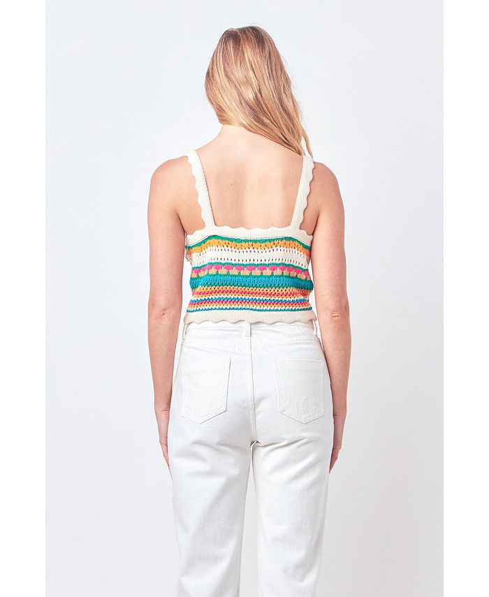 Free the Roses Women's Crochet Knit Top - Macy's