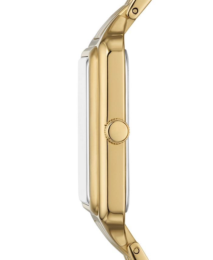 Fossil Women's Raquel Three-Hand Date Gold-Tone Stainless Steel Watch ...