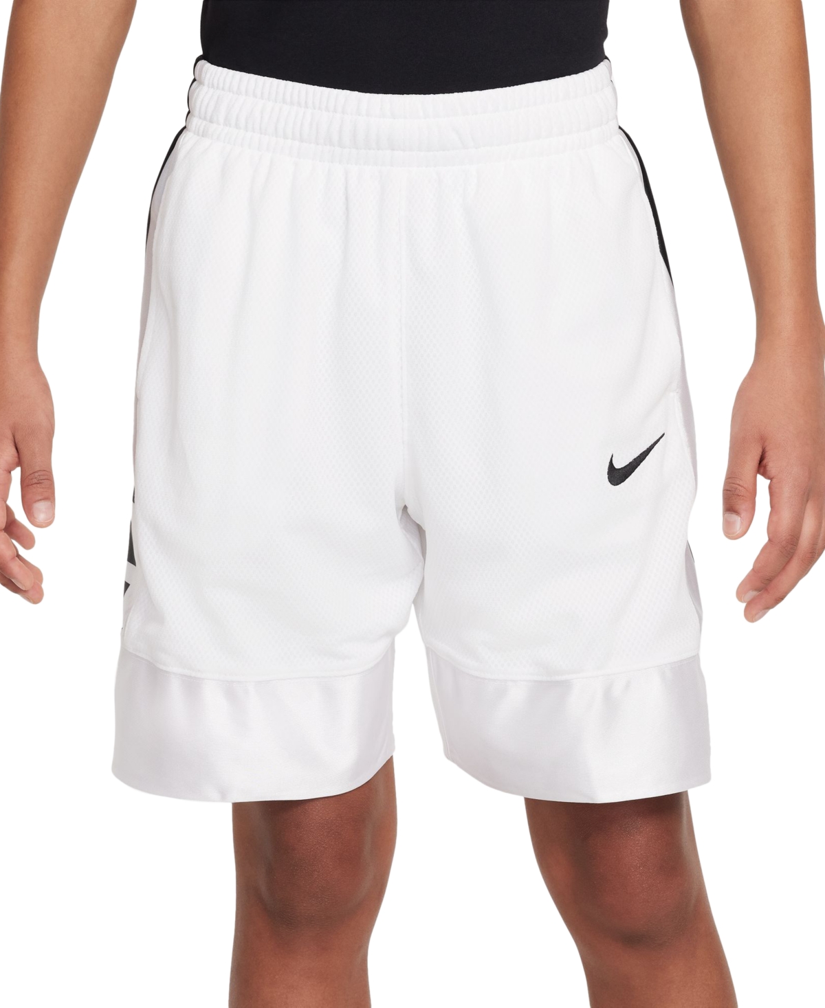Click here for Nike Big Boys Elite Dri-fit Basketball Shorts - Wh... prices