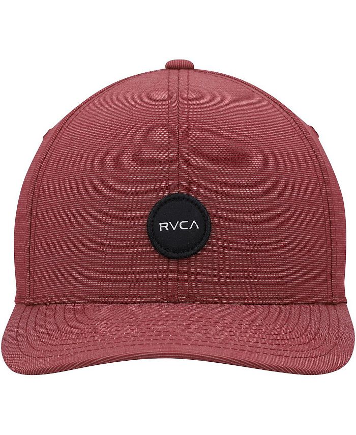 RVCA Men's Burgundy Shane Flex Hat - Macy's