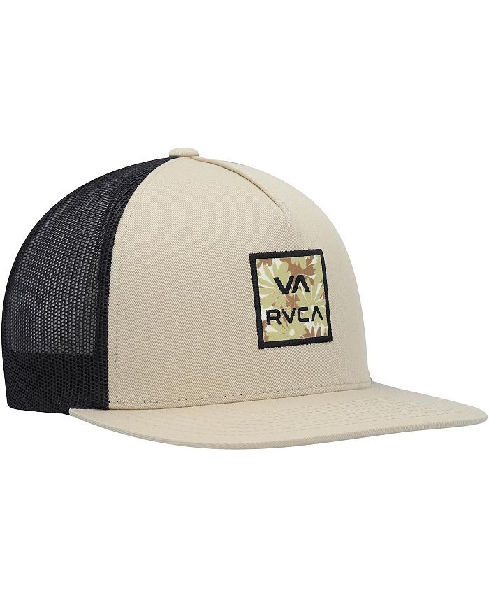 RVCA Men's Khaki VA All The Way Print Trucker Snapback Hat - Macy's