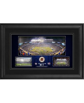 New York Giants Framed 10" x 18" Stadium Panoramic Collage with Game ...