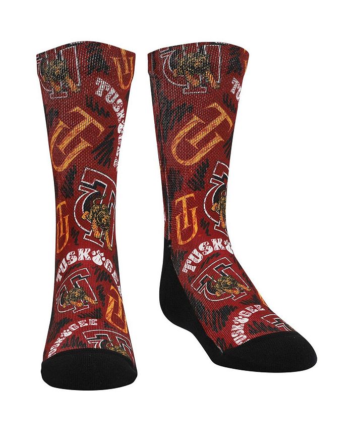 Rock 'Em Youth Boys and Girls Socks Tuskegee Golden Tigers Logo Sketch ...