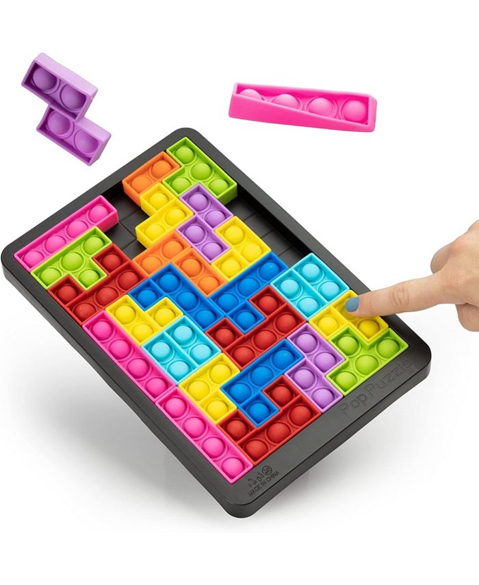 Power Your Fun Pop Puzzle Popper Fidget Game - Black - Macy's