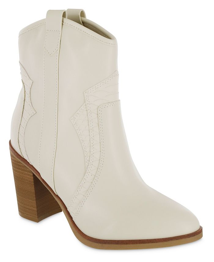 MIA Women's Dante Block Heel Cowboy Booties - Macy's
