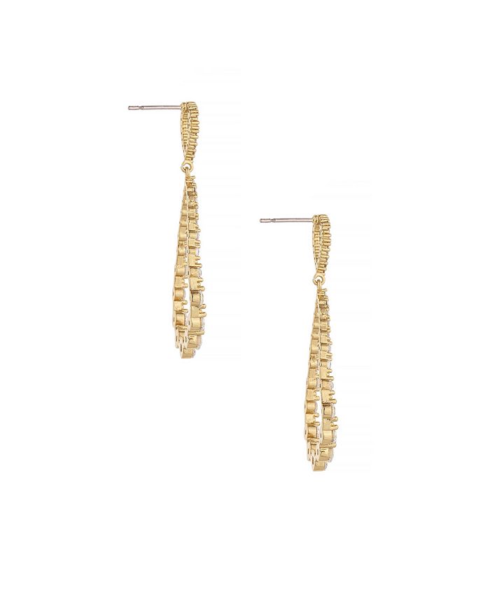 ETTIKA Droplet 18K Gold Plated Dangle Earrings - Macy's
