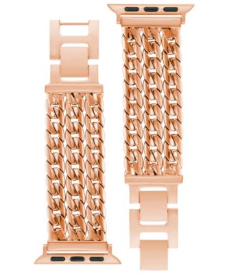 Women's Alloy 3-Row Chain Bracelet Compatible with 38/40/41mm Apple Watch