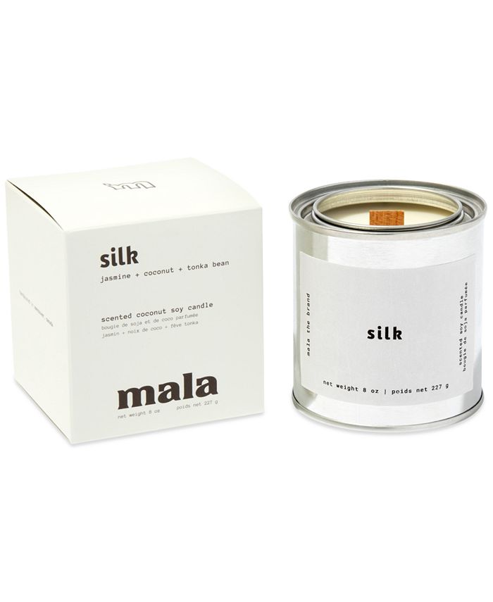 MALA THE BRAND Silk Scented Hand-Poured Candle, 8-Oz. - Macy's